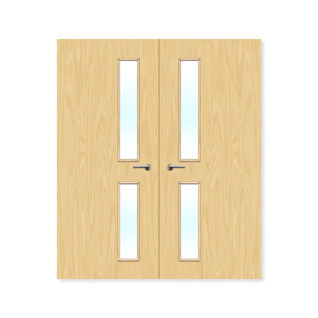 FDR 16G Made To Measure Internal Glazed Double FD60 Fire Door ...
