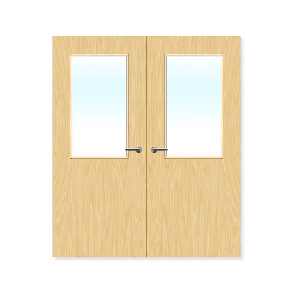 FDR 8G Internal Glazed Double FD30 Fire Door – firedoorrange