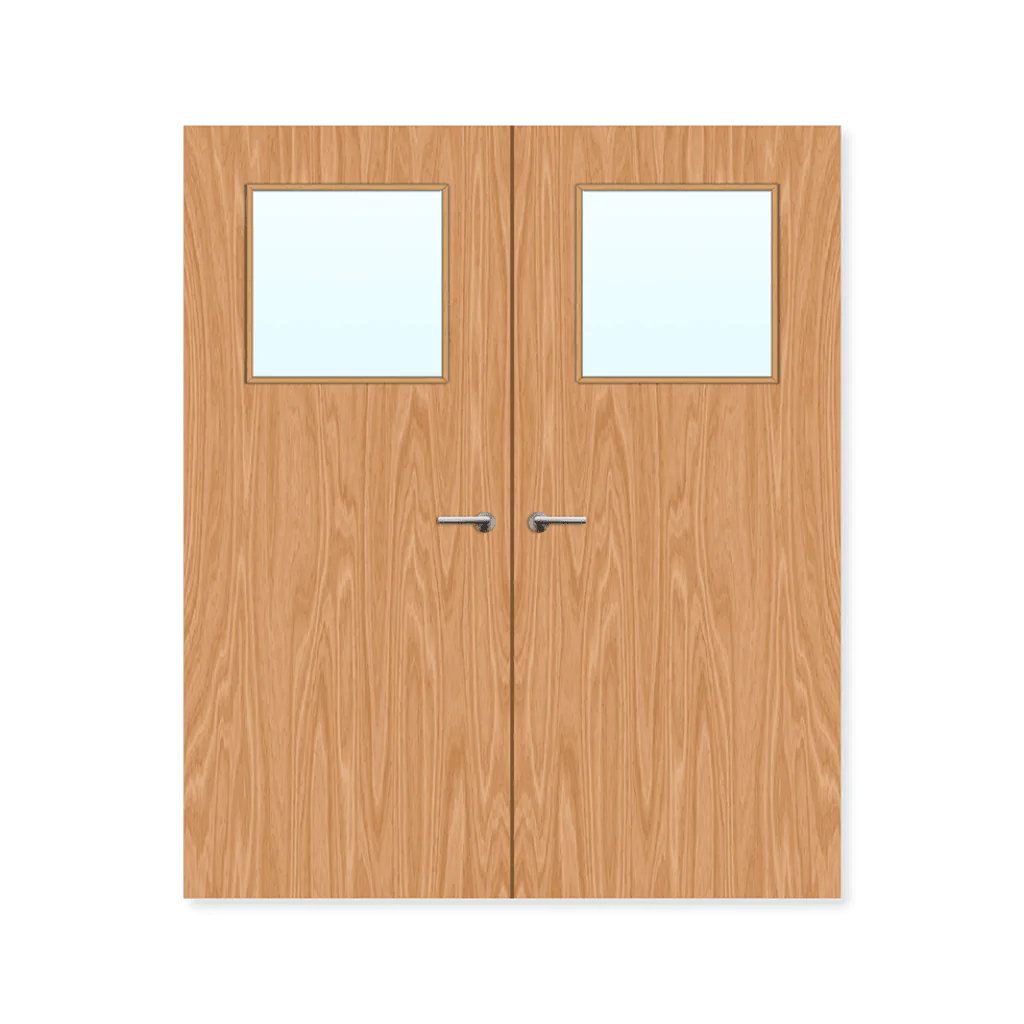 FDR 1G Made To Measure Internal Glazed Double FD60 Fire Door ...