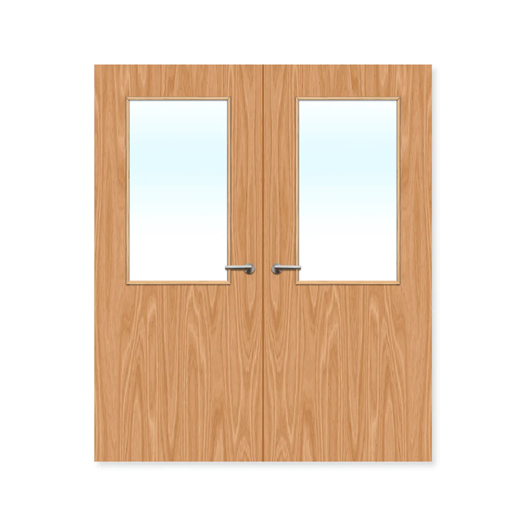 FDR 8G Internal Glazed Double FD30 Fire Door – firedoorrange