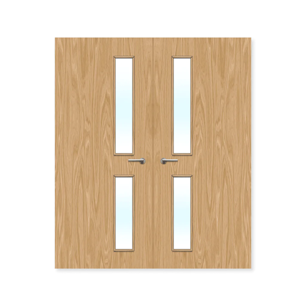 FDR 16G Internal Glazed Double FD30 Fire Door – firedoorrange