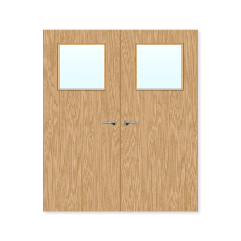 FDR 1G Internal Glazed Double FD30 Fire Door – firedoorrange