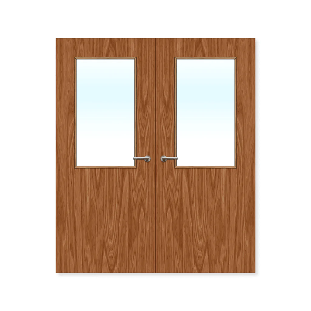 FDR 8G Internal Glazed Double FD30 Fire Door – firedoorrange