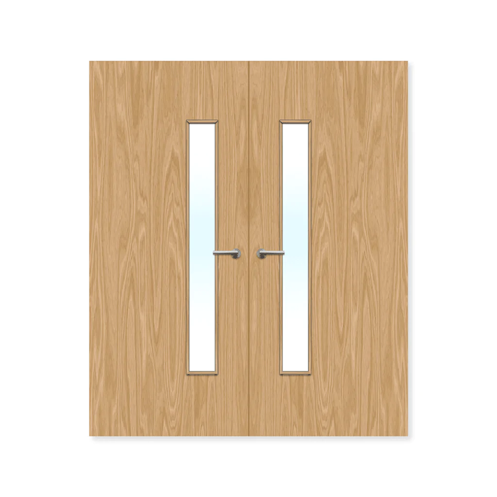 FDR 25G Internal Glazed Double FD60 Fire Door – firedoorrange